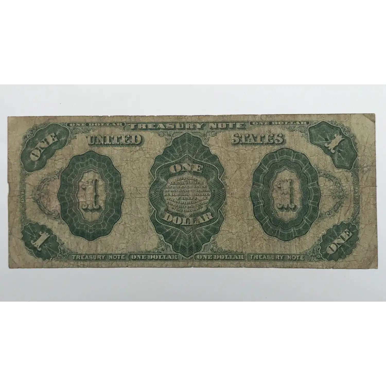 1891 $1 Small Red Seal Treasury Coin Note FR#350 - Fine (F) - Old ...