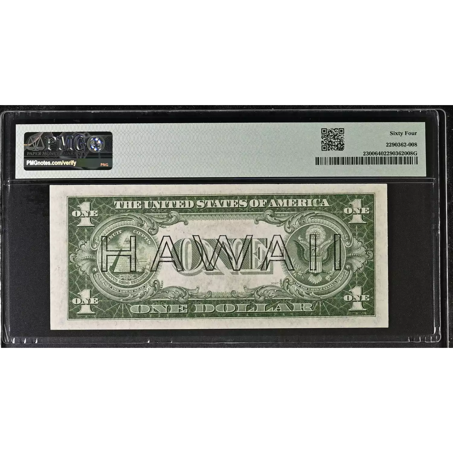 1935A $1 Hawaii - WWII Emergency Issue Silver Certificate FR 2300 PMG ...
