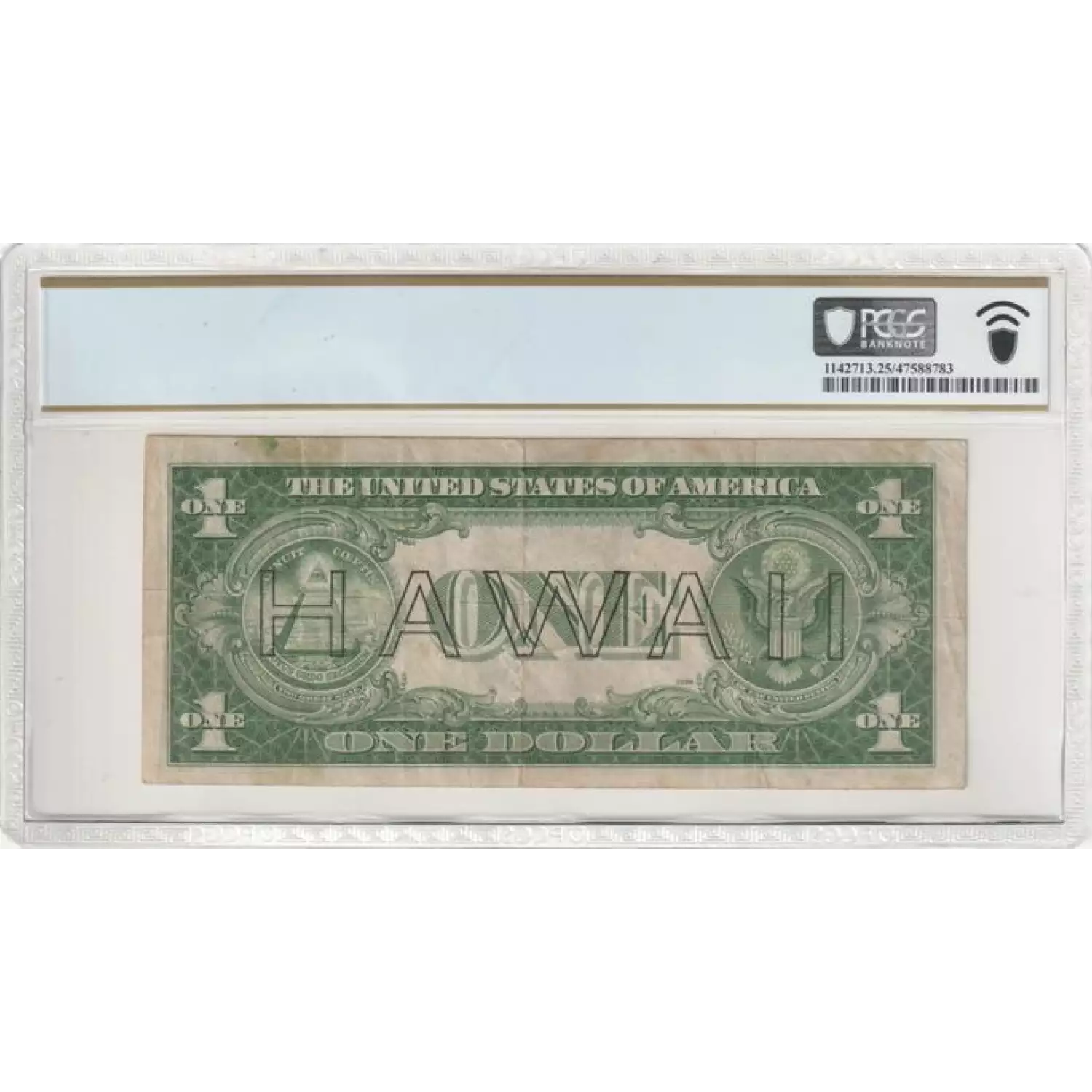 1935A $1 Hawaii WWII Emergency Issue Silver Certificate FR 2300 PCGS VF ...