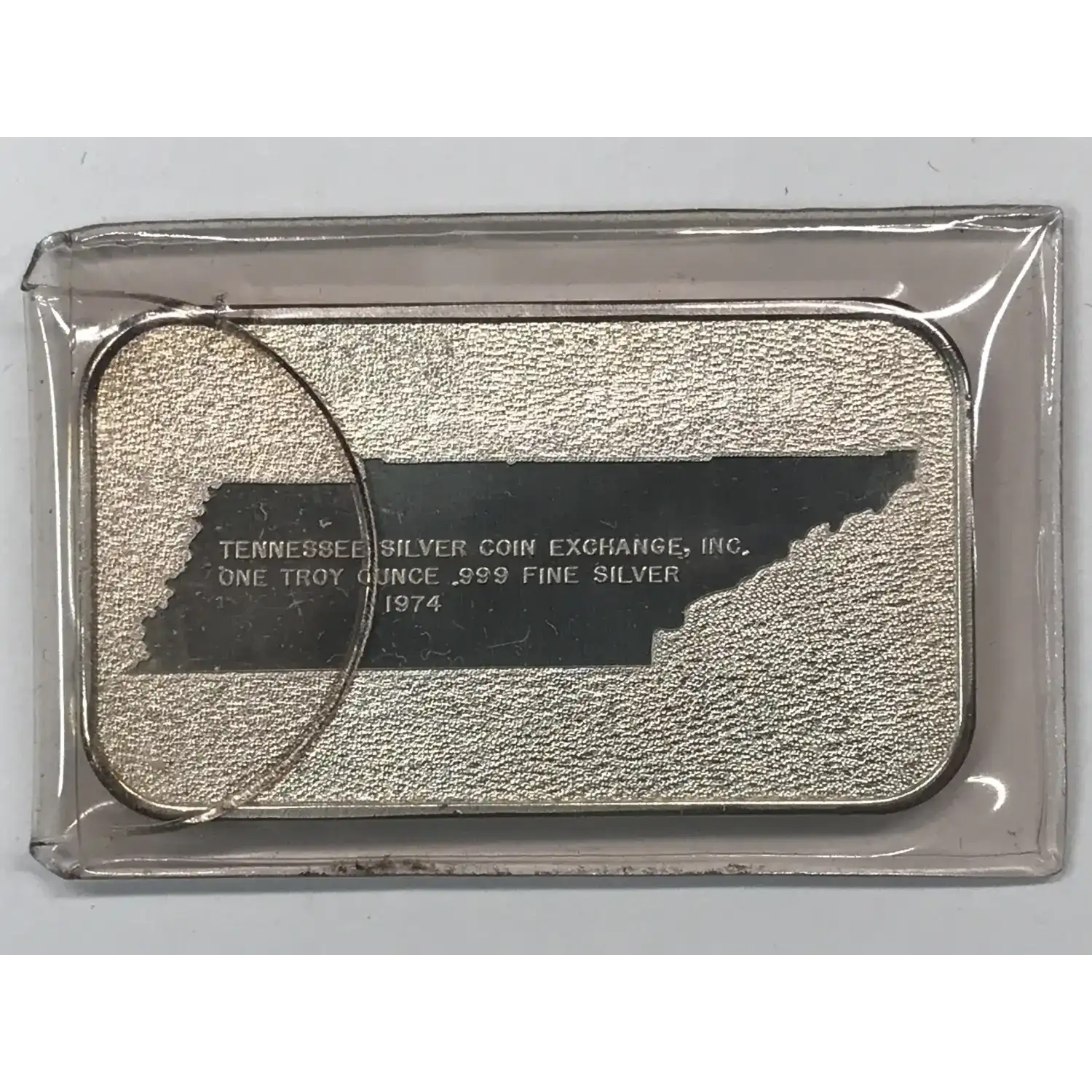 1974 1 oz Silver Bar Astronauts of Two Ages Tennessee Silver Coin ...