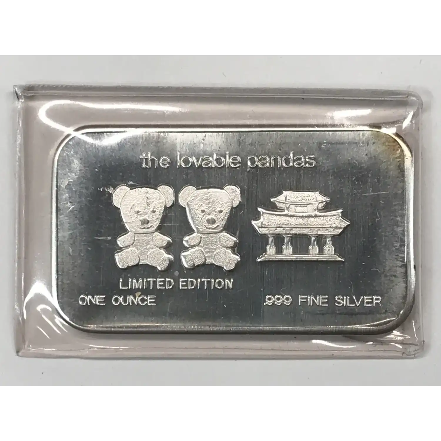 - 1 oz Silver Bar The Lovable Pandas International Silver Ingot Co ...