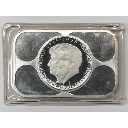 - 1 oz Silver Bar Harry S & Elizabeth Truman - President & First Lady ...
