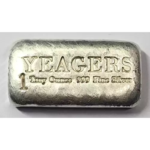 - 1 oz Silver Round Yeagers Poured Silver YPS - Old Pueblo Coin