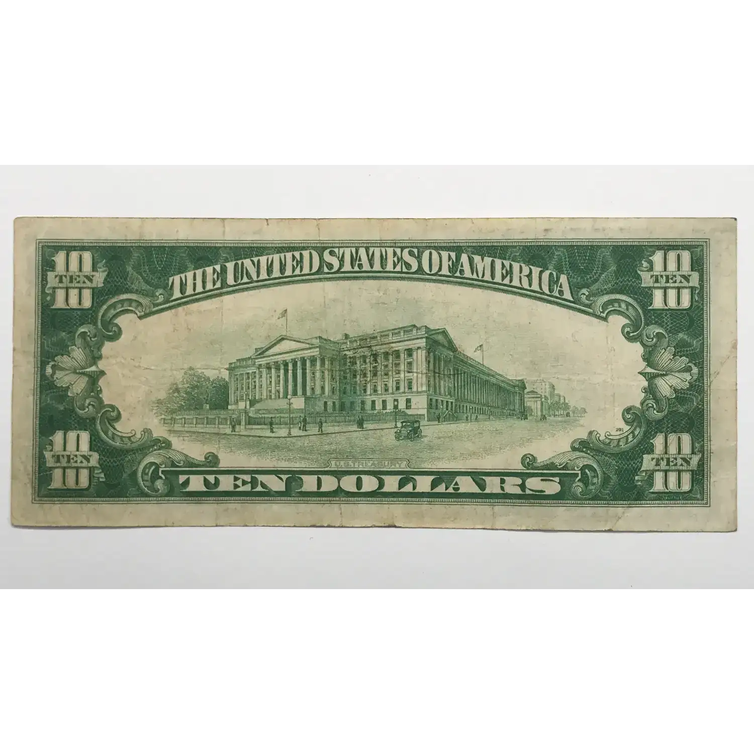 1928 $10 Gold Certificate FR#2400 - Very Fine (VF) - Old Pueblo Coin