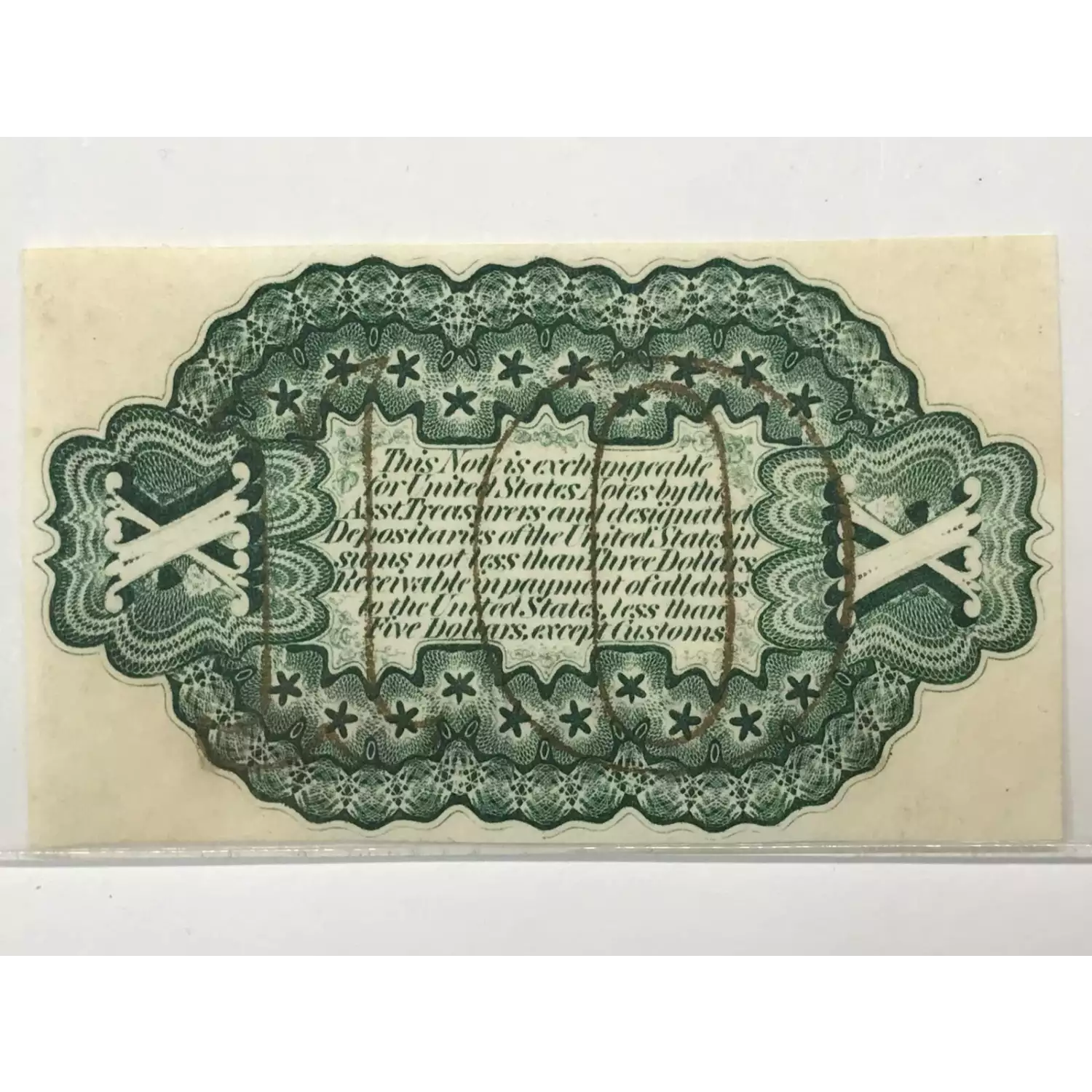 10 Cent Back Specimen Fractional Currency FR 1255-SP PCGS Currency 63 ...