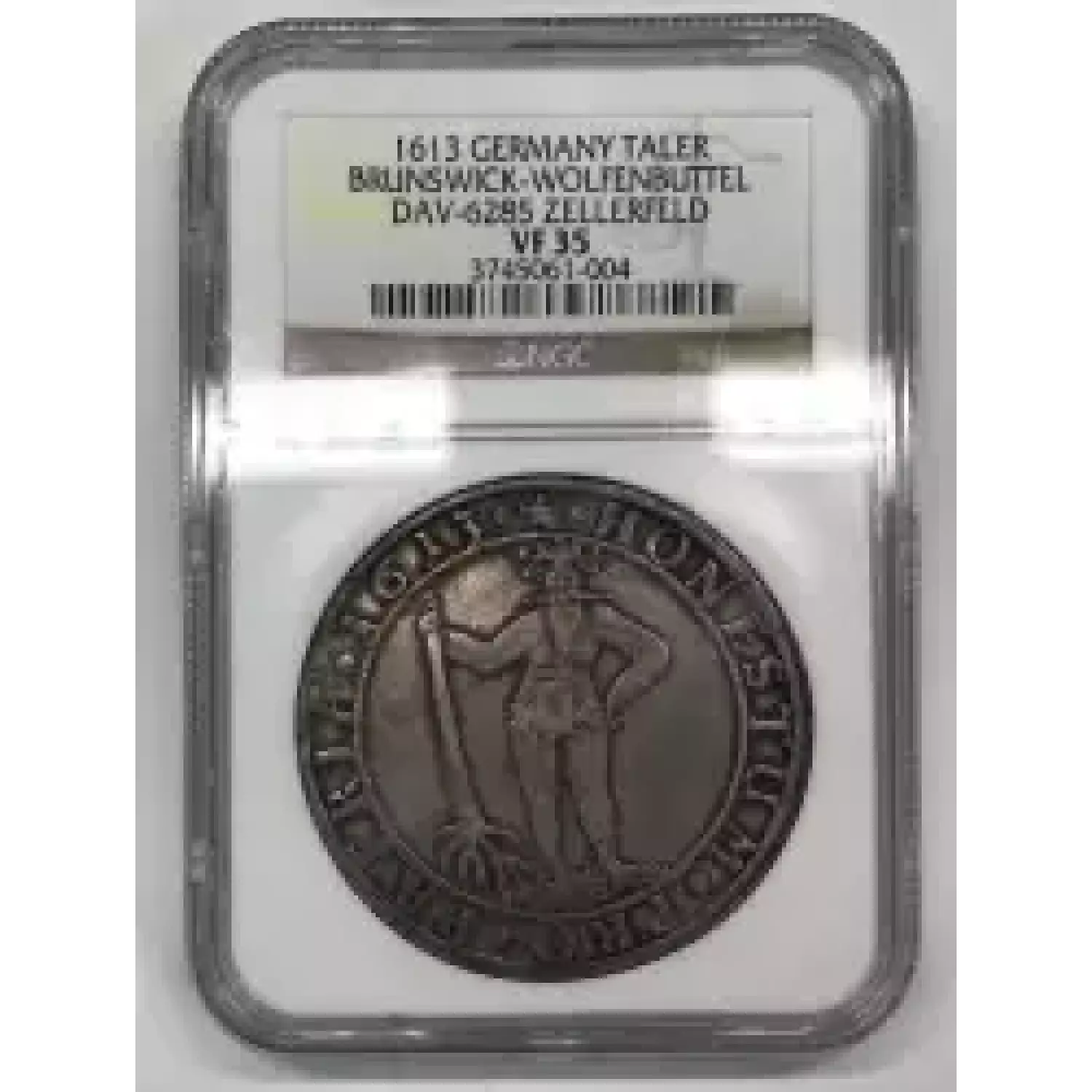 1613 GERMAN STATES Silver THALER NGC VF-35 BRUNSWICK-WOLFENBUTTEL DAV ...