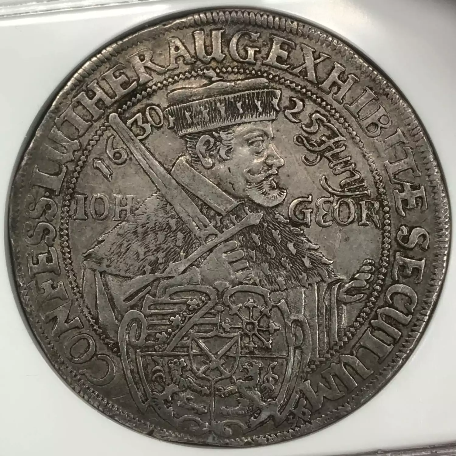 1630 GERMAN STATES Silver THALER NGC XF-45 SAXONY DAV-7606 - Old Pueblo ...