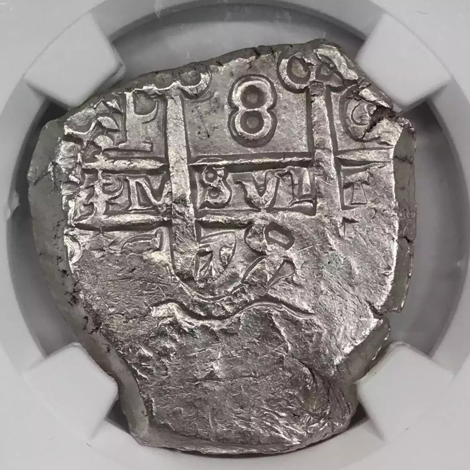 1753-P C BOLIVIA Silver 8 REALES NGC EXCAVATION-RECOVERY---UNC Cerro ...