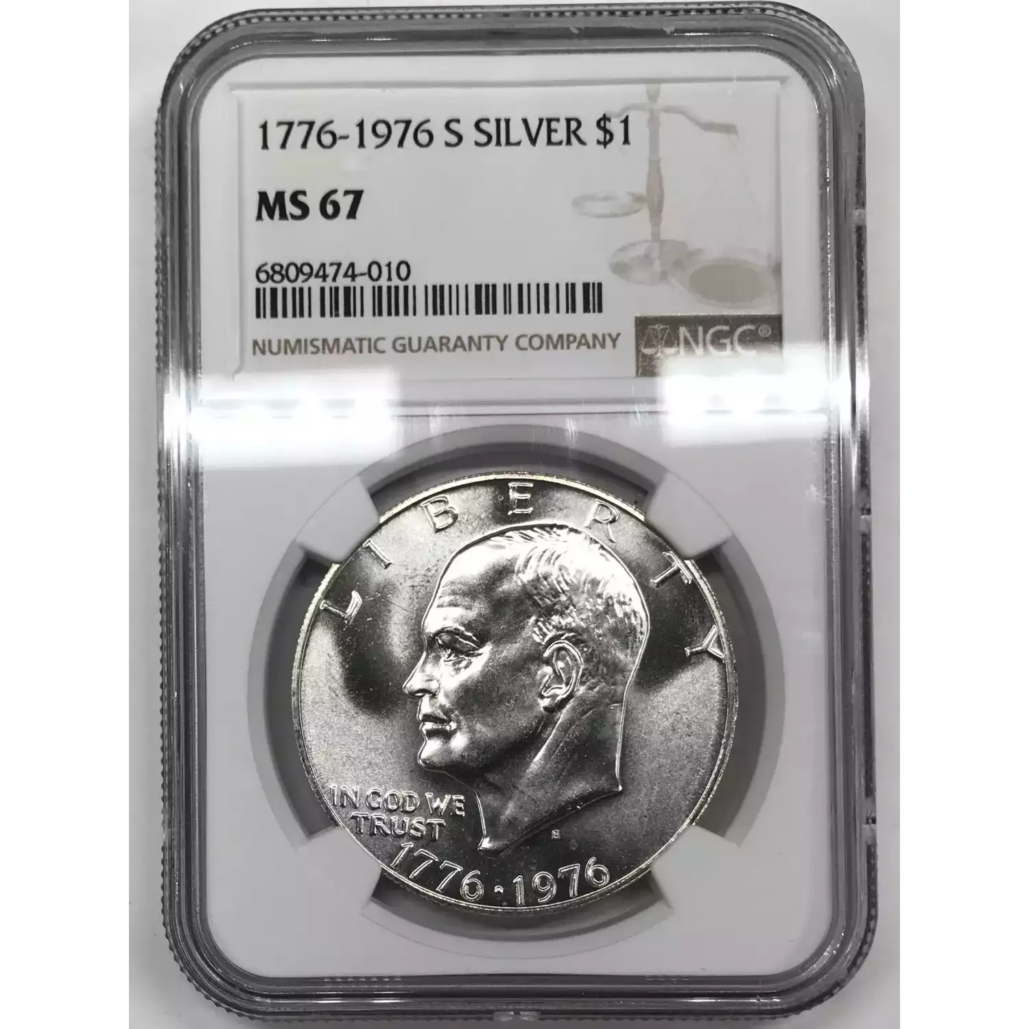 1976-S Silver Ike Eisenhower Dollar NGC MS-67 - Old Pueblo Coin