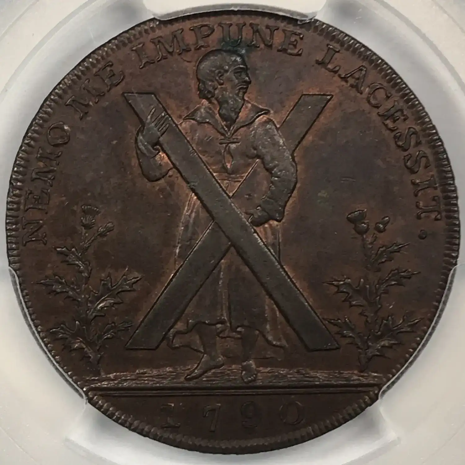 1790 Great Britain Copper Half Penny Conder Token PCGS MS-62 BN DH-25 ...