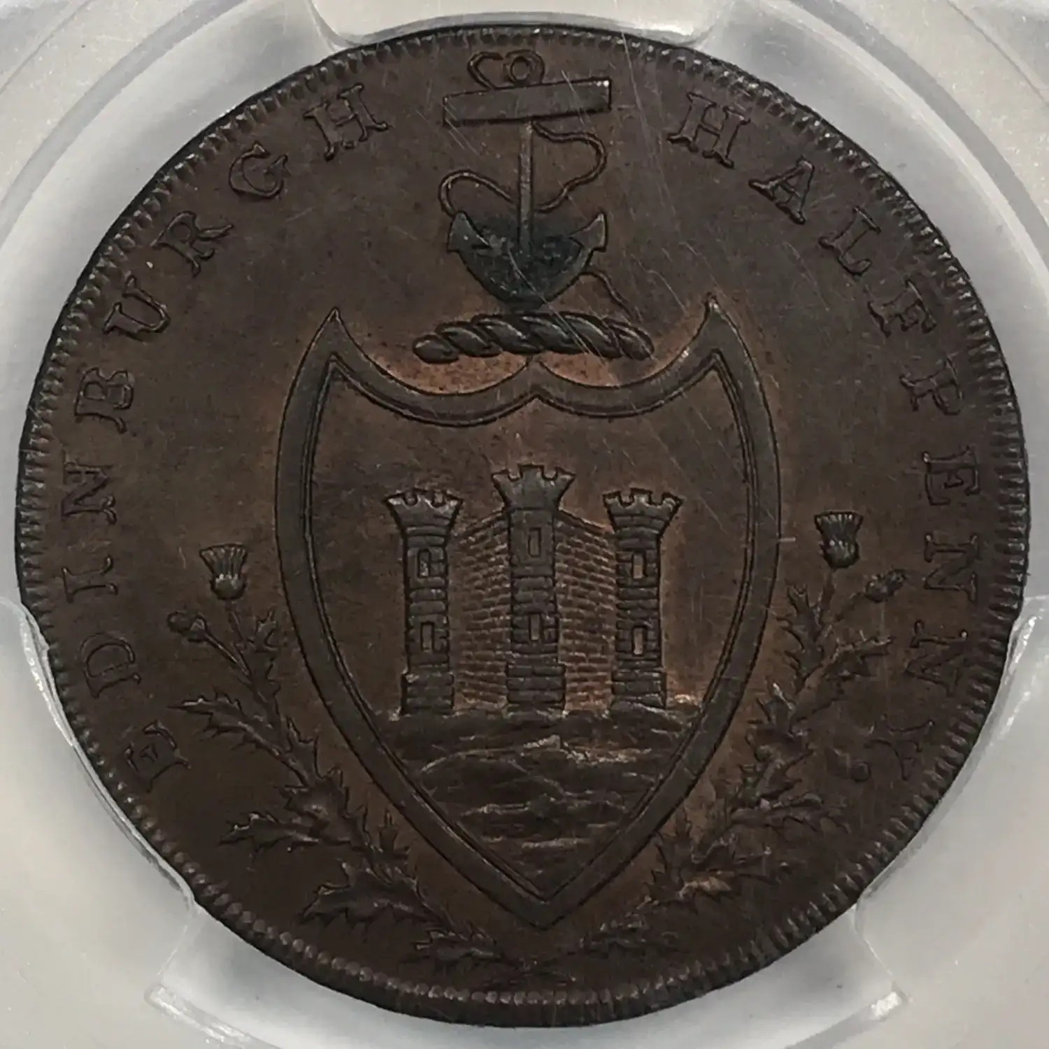 1790 Great Britain Copper Half Penny Conder Token PCGS MS-62 BN DH-25 ...