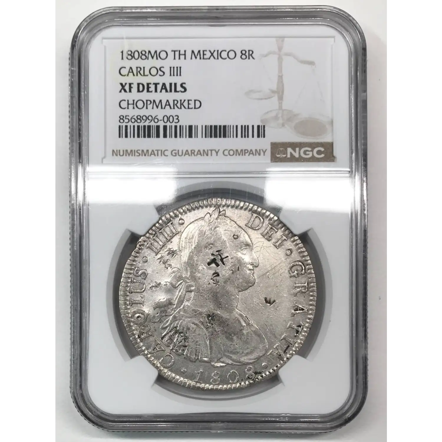 1808-Mo TH MEXICO Silver 8 REALES NGC XF Details CARLOS IIII - Old ...
