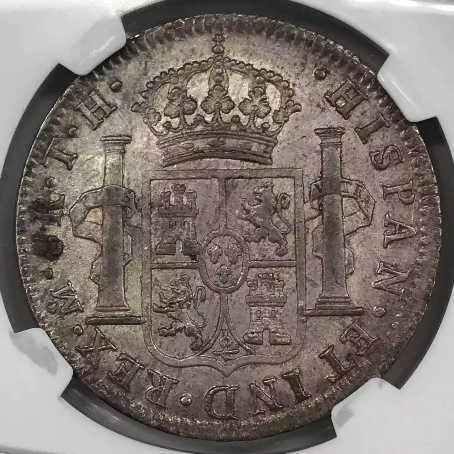 1808-Mo TH Mexico Silver 8 REALES NGC AU-58 CARLOS IIII - Old Pueblo Coin