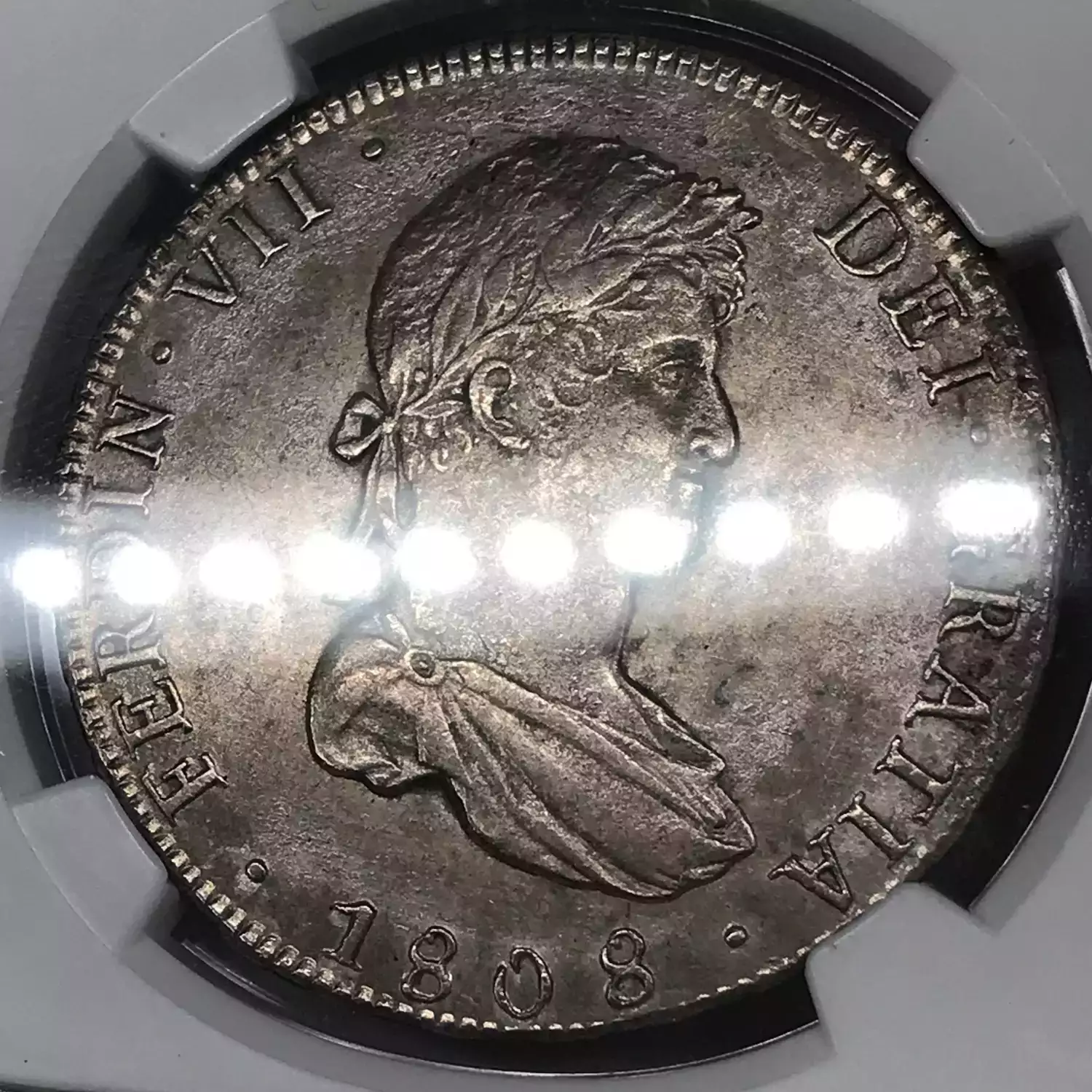 1808-PTS PJ Bolivia Silver 8 REALES NGC AU-55 FERDINAND VII - DAN ...