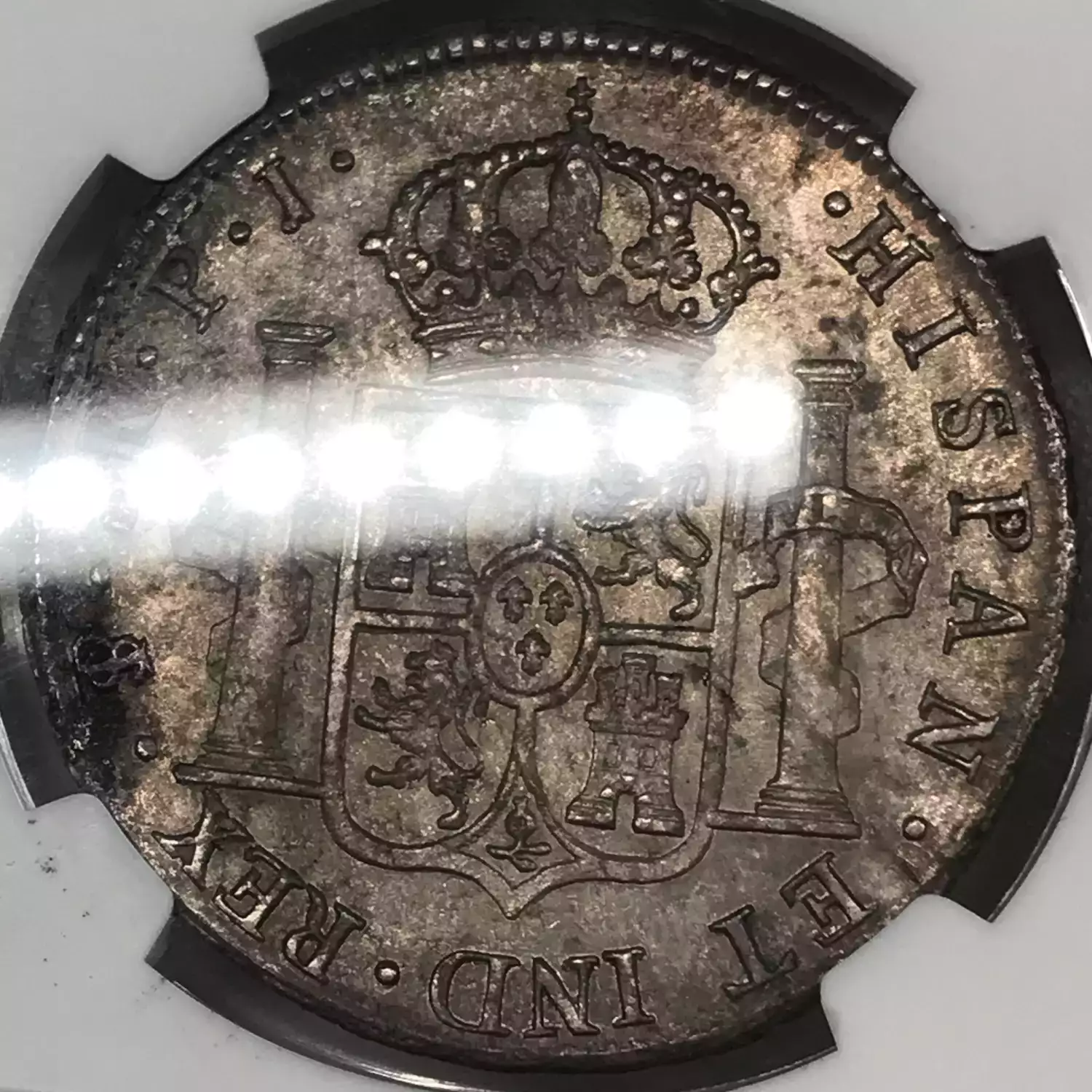 1808-PTS PJ Bolivia Silver 8 REALES NGC AU-55 FERDINAND VII - DAN ...