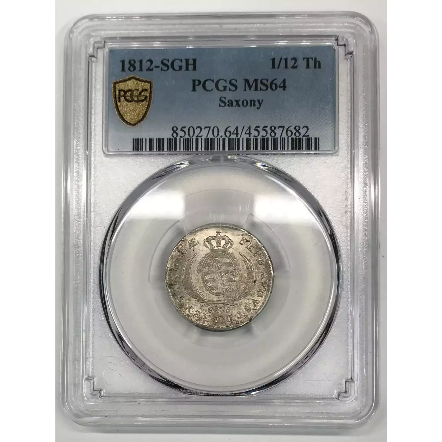1812-SGH GERMAN STATES Silver 1/12 THALER (Doppelgroschen) PCGS MS-64 ...