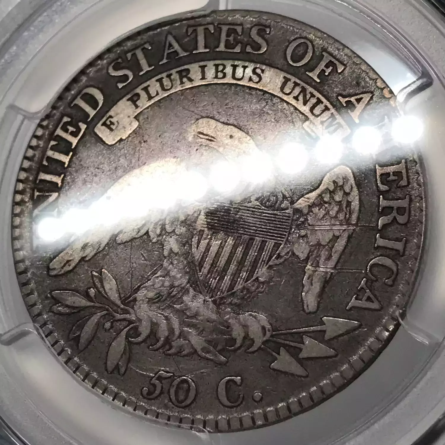 1817 Capped Bust Lettered Edge Half Dollar PCGS Genuine - Fine Details ...
