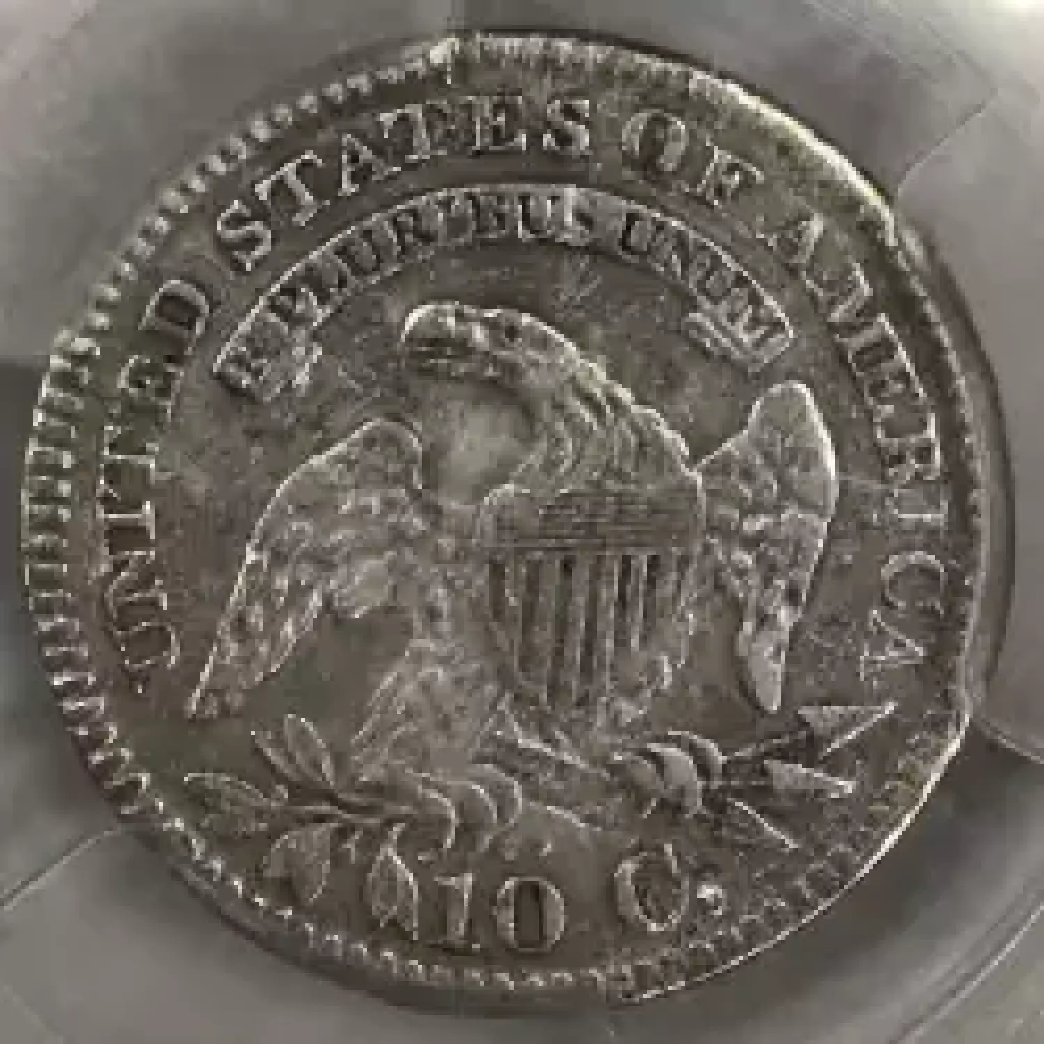 1820 Capped Bust Dime PCGS Genuine - VF Details (92 - Cleaned) Small 0 ...