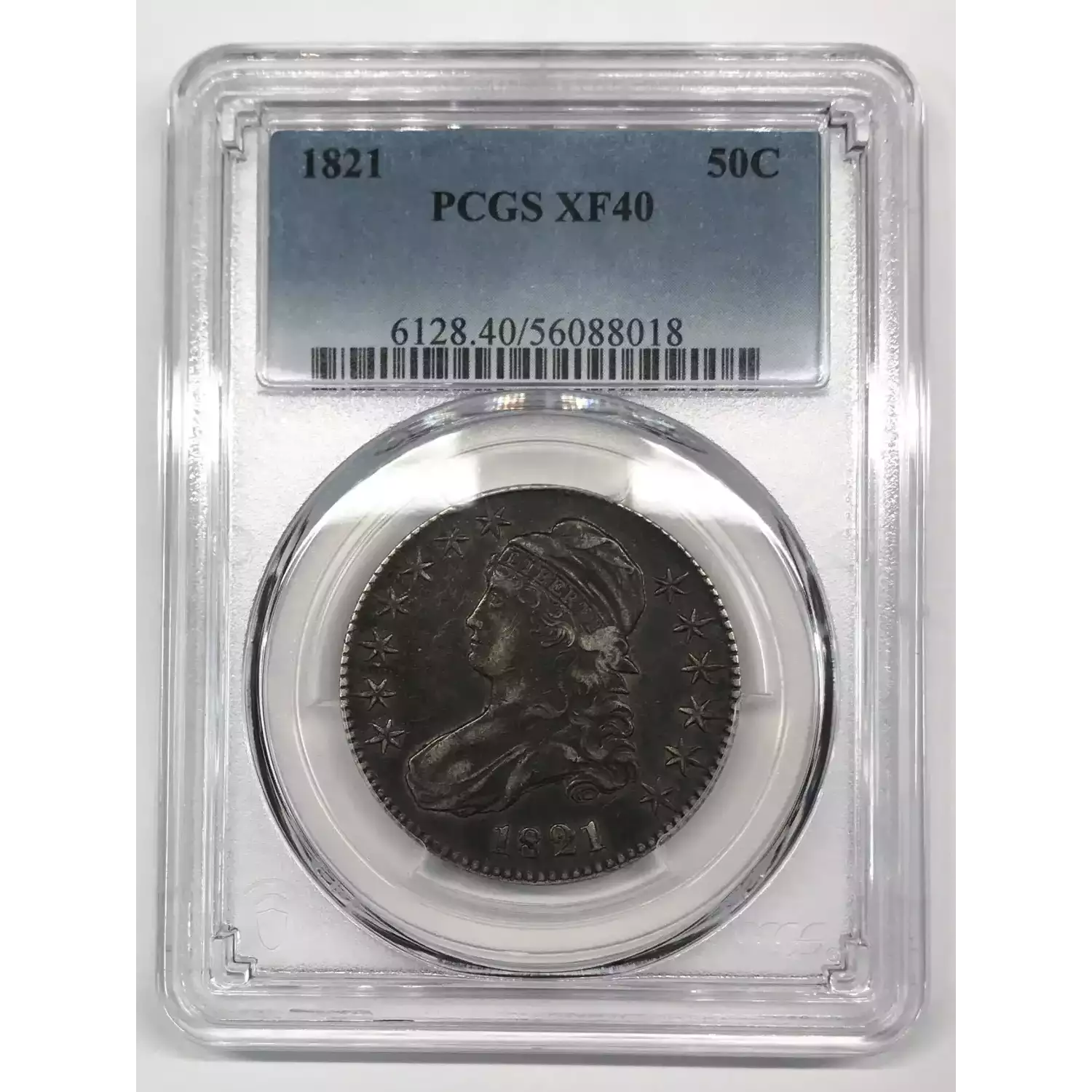 1821 Capped Bust Lettered Edge Half Dollar PCGS XF-40 - Old Pueblo Coin
