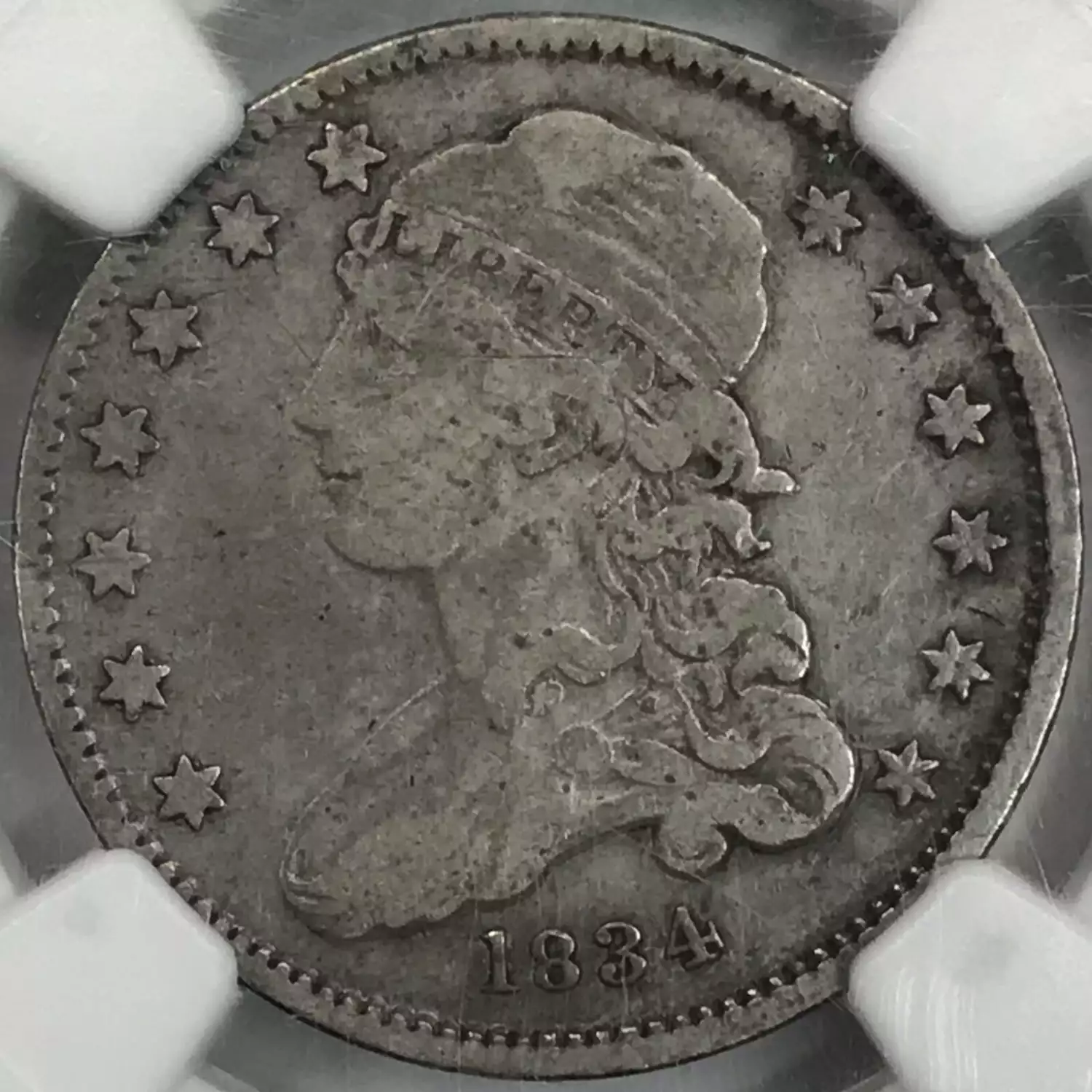 1834 NGC F-12 - Old Pueblo Coin