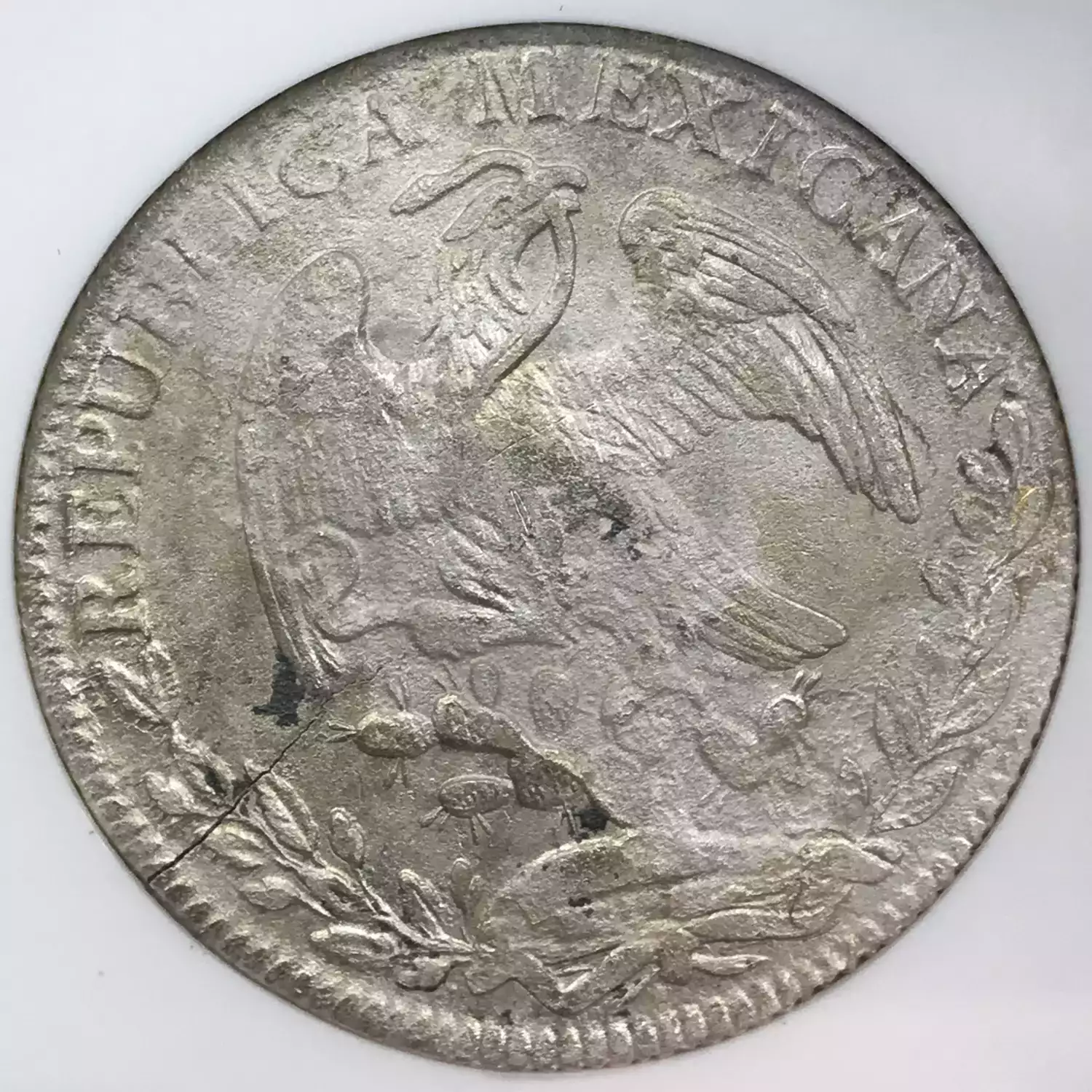 1834-Go PJ Mexico Silver 8 REALES NGC SHIPWRECK-EFFECT SS New York ...