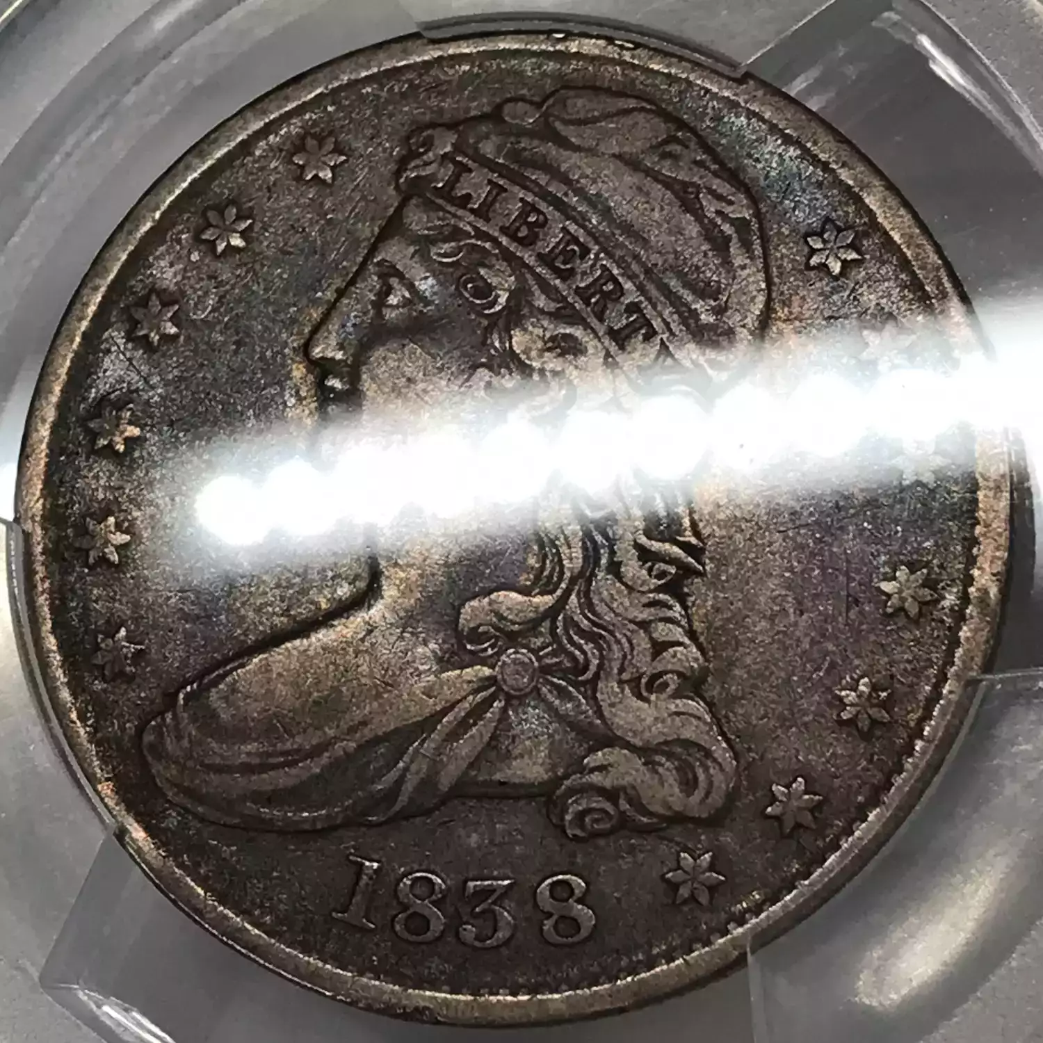 1838 Capped Bust Reeded Edge Half Dollar PCGS VF-30 - Old Pueblo Coin