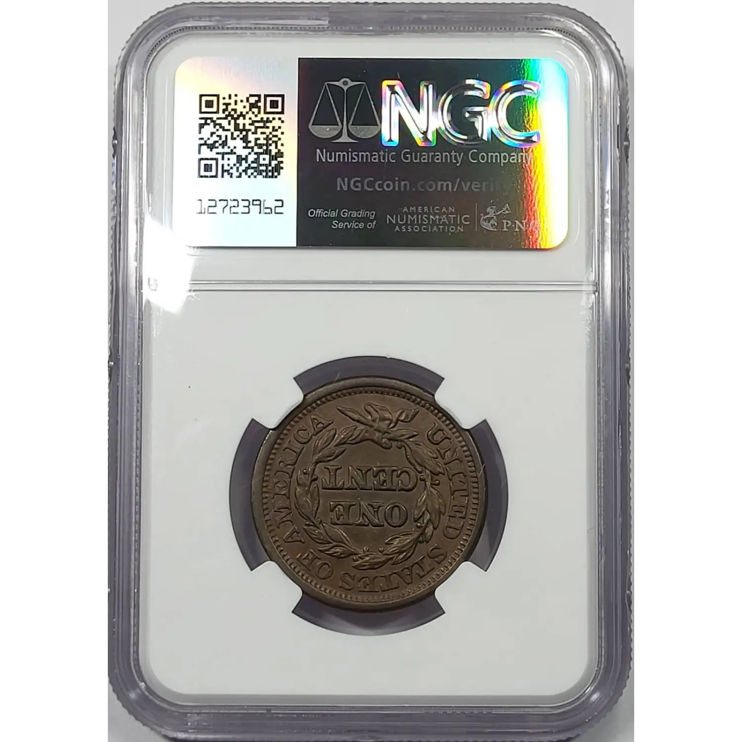 1846 Braided Hair Large Cent NGC AU Details BN Cleaned N-11 Medium Date ...