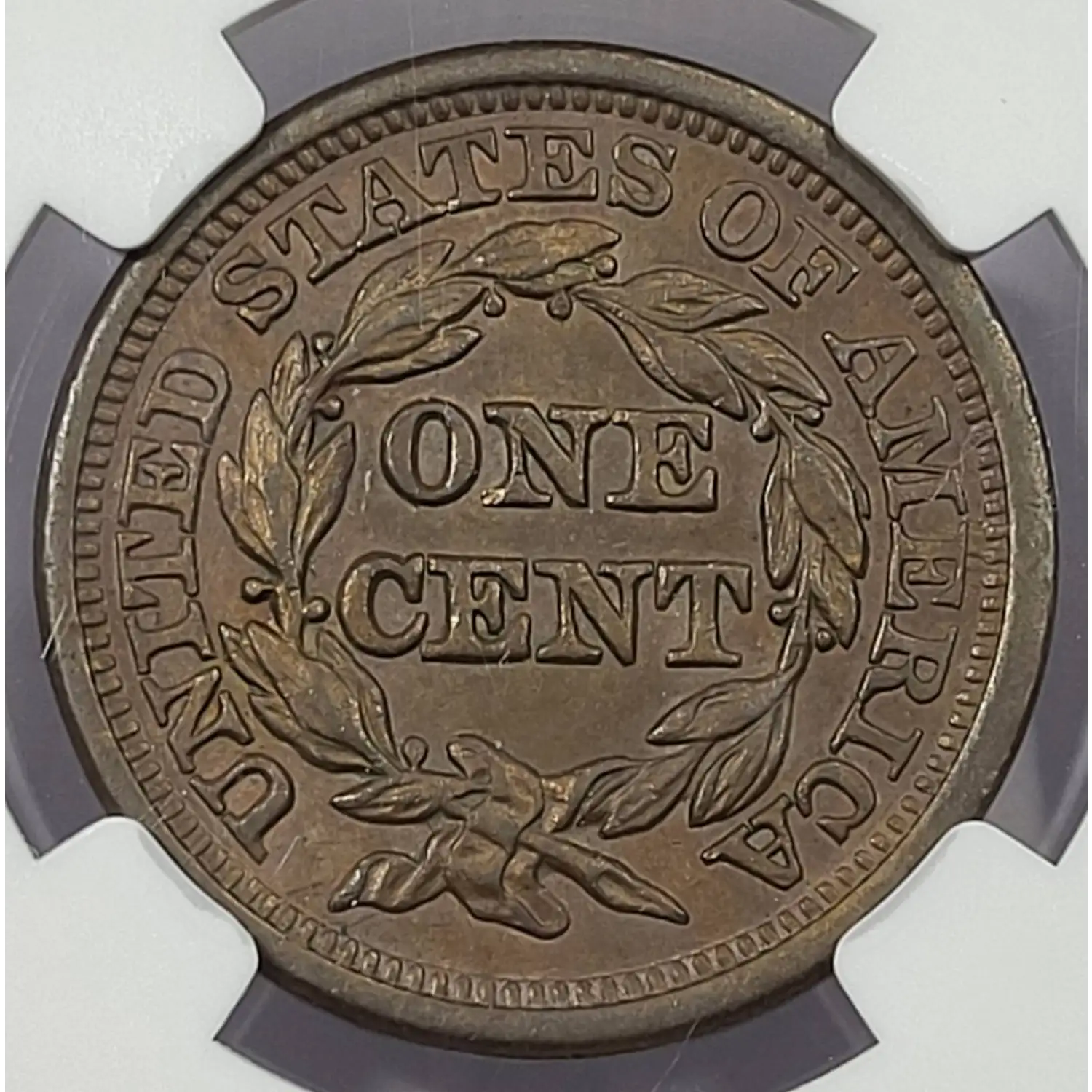 1846 Braided Hair Large Cent NGC AU Details BN Cleaned N-11 Medium Date ...