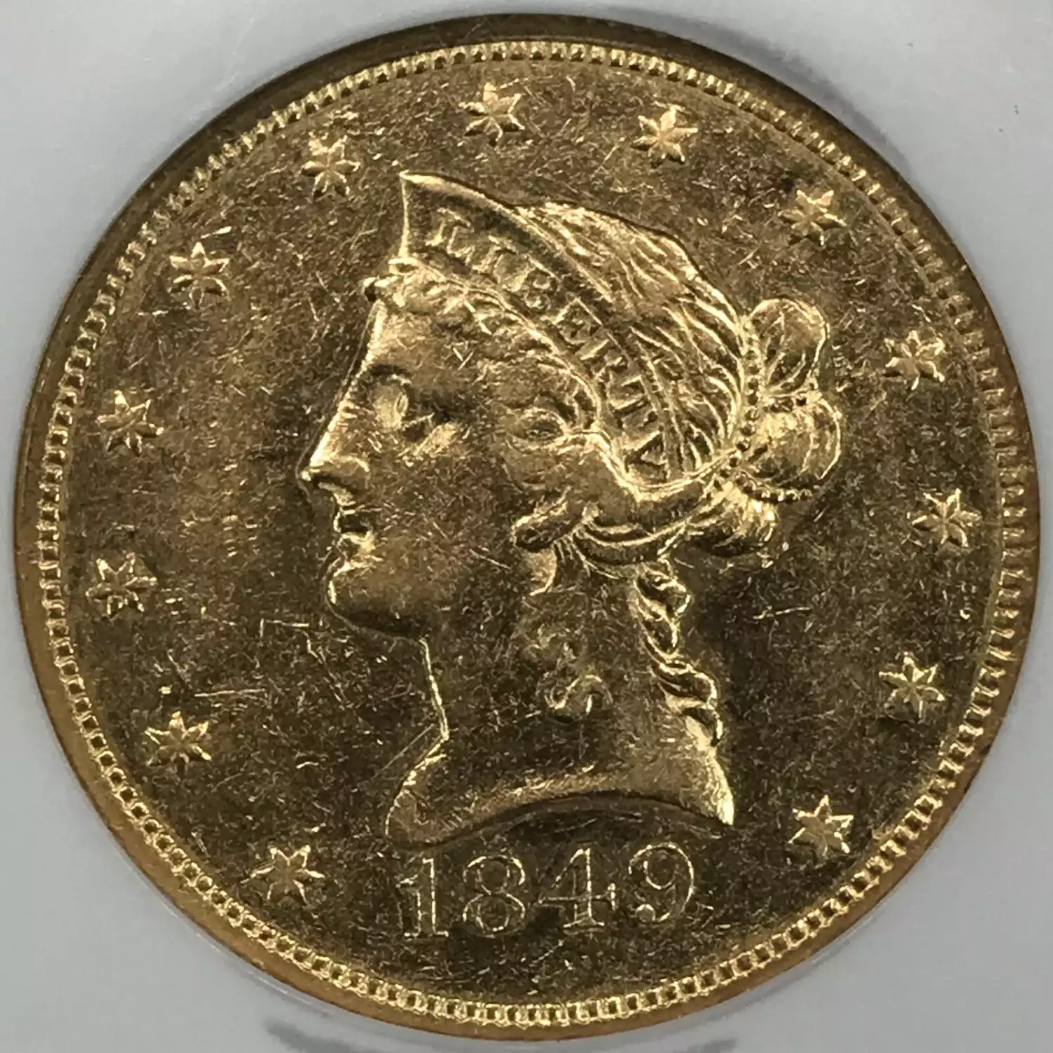 1849 $10 Gold Liberty Head Eagle NGC AU-55 SS REPUBLIC SHIPWRECK ...