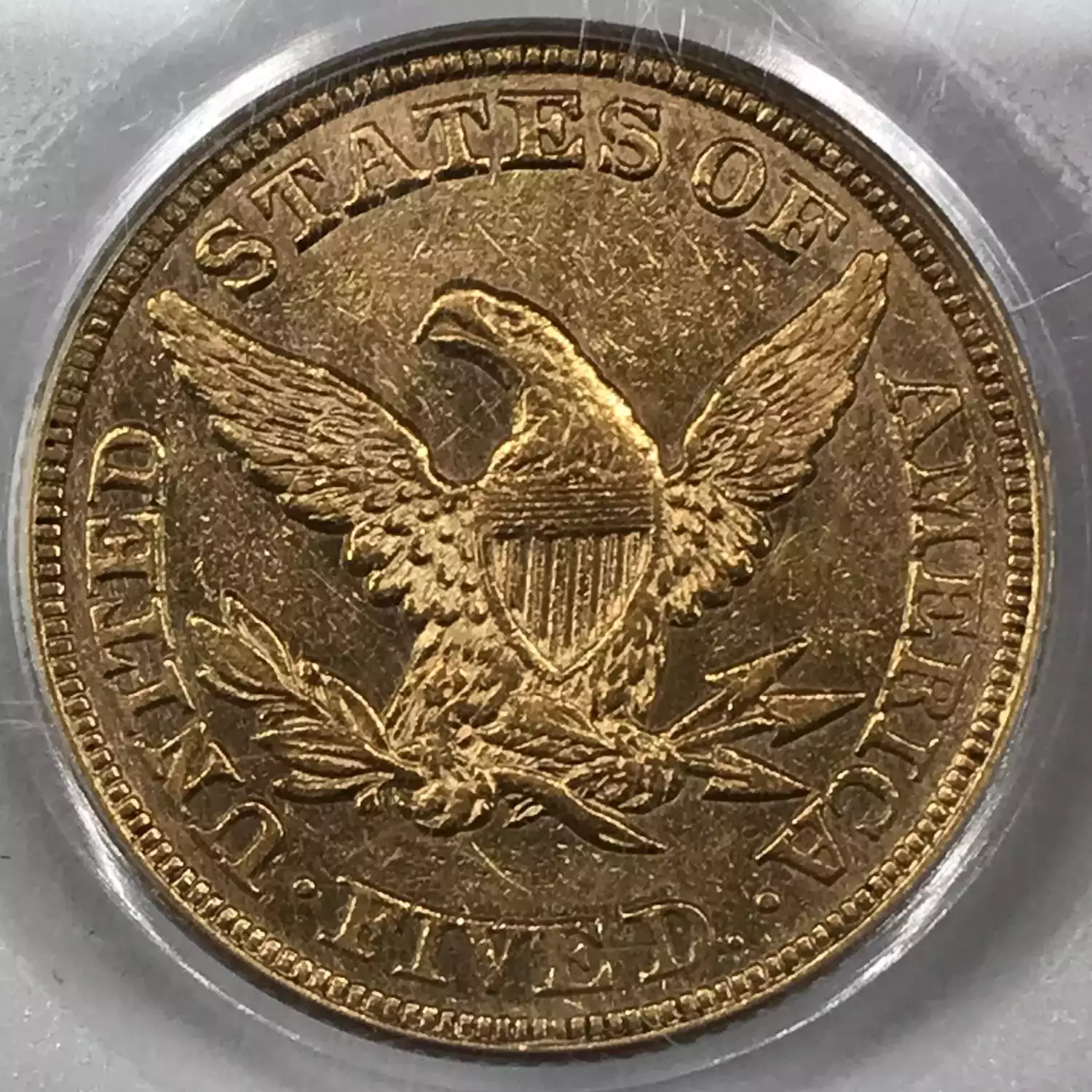 1856 $5 Gold Liberty Head Half Eagle PCGS AU-53 - Old Pueblo Coin