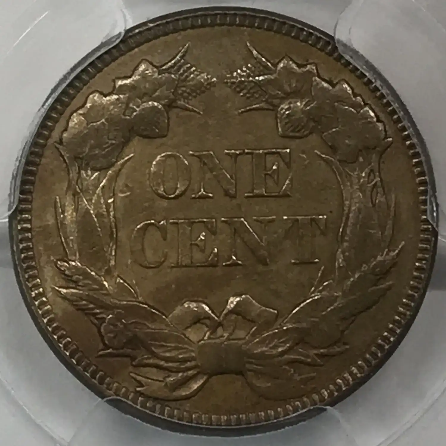 1857 Flying Eagle Cent PCGS AU-58 - Old Pueblo Coin