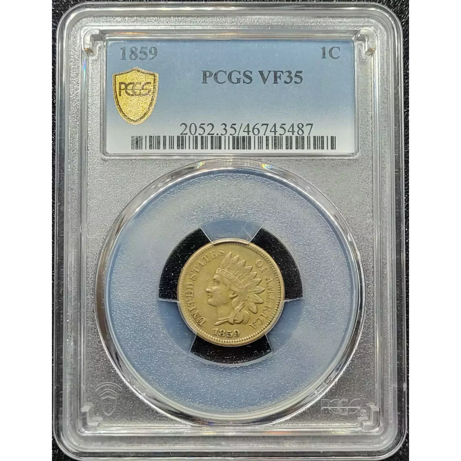 1859 Indian Head Cent PCGS VF-35 - Old Pueblo Coin