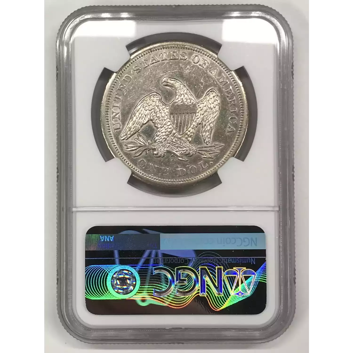 1860-O Seated Liberty Silver Dollar NGC AU-Details - Old Pueblo Coin