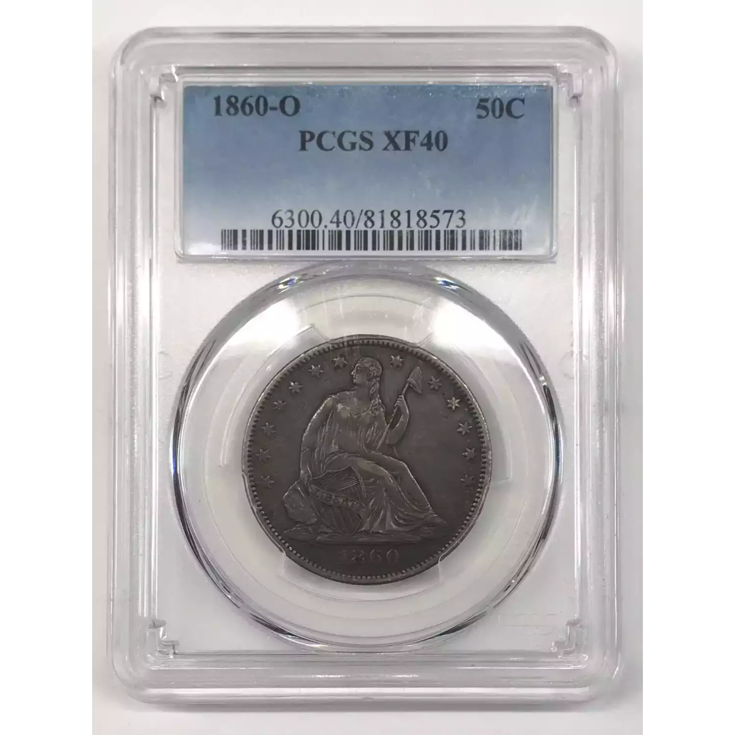 1860-O Seated Liberty Half Dollar PCGS XF-40 - Old Pueblo Coin