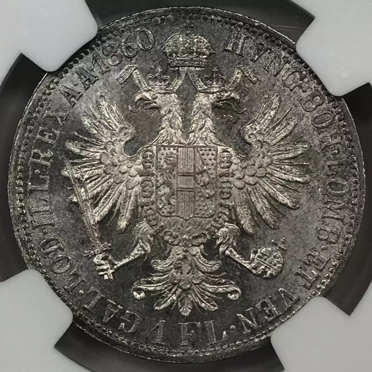 1860-A Austria Silver Florin NGC MS-63 - Old Pueblo Coin