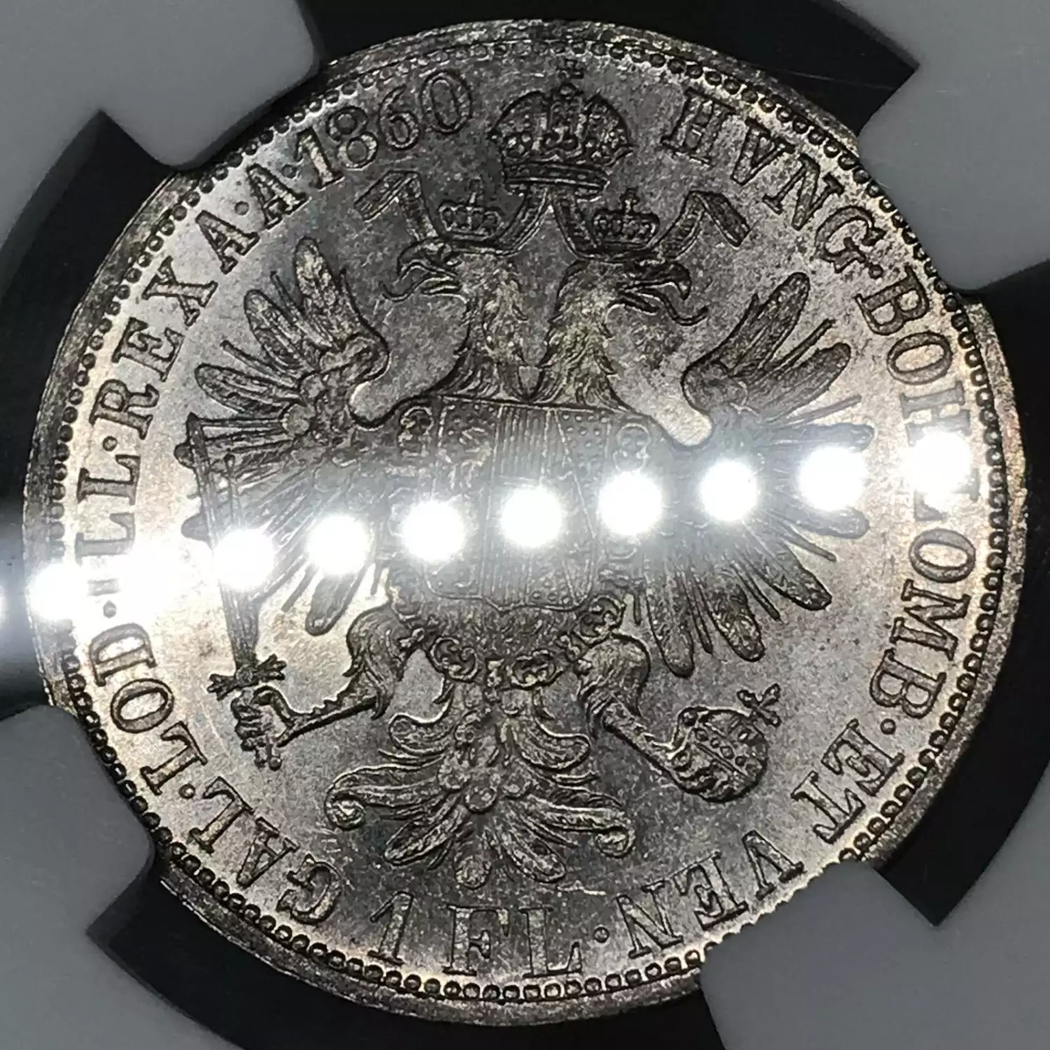 1860-A Austria Silver Florin NGC MS-63 - Old Pueblo Coin