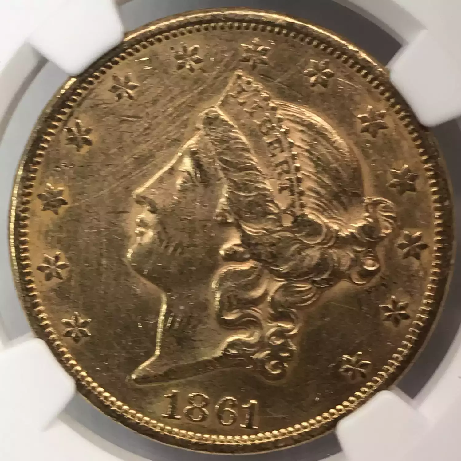 1861 Liberty Head $20 Gold Double Eagle NGC GENUINE CIVIL WAR HOARD - Old Pueblo Coin