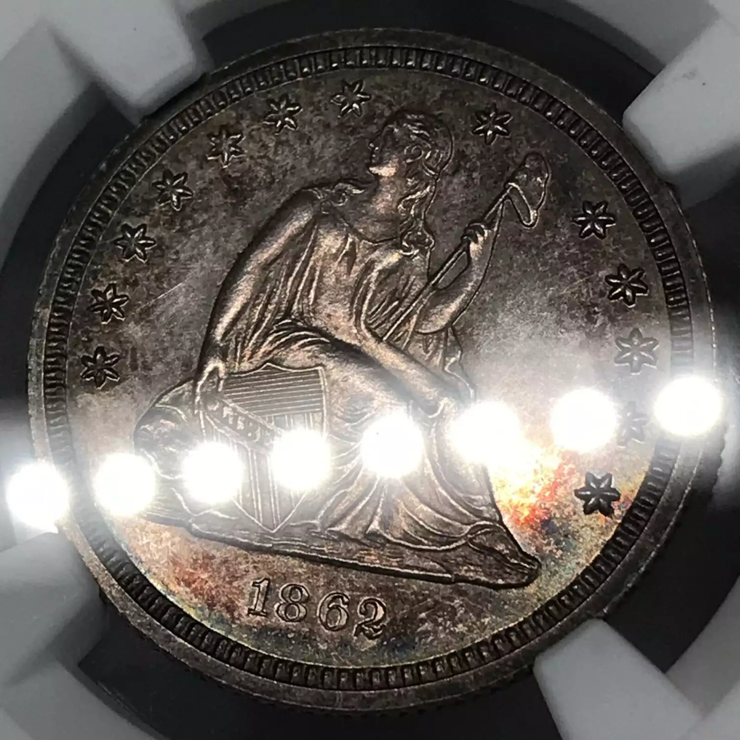 1862 Seated Liberty Quarter NGC PF-60 - Old Pueblo Coin