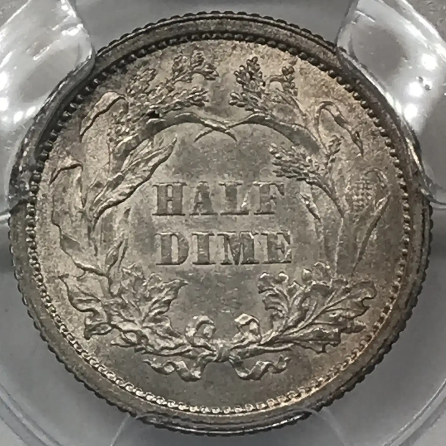 1862 Seated Liberty Half Dime PCGS AU-58 - Old Pueblo Coin