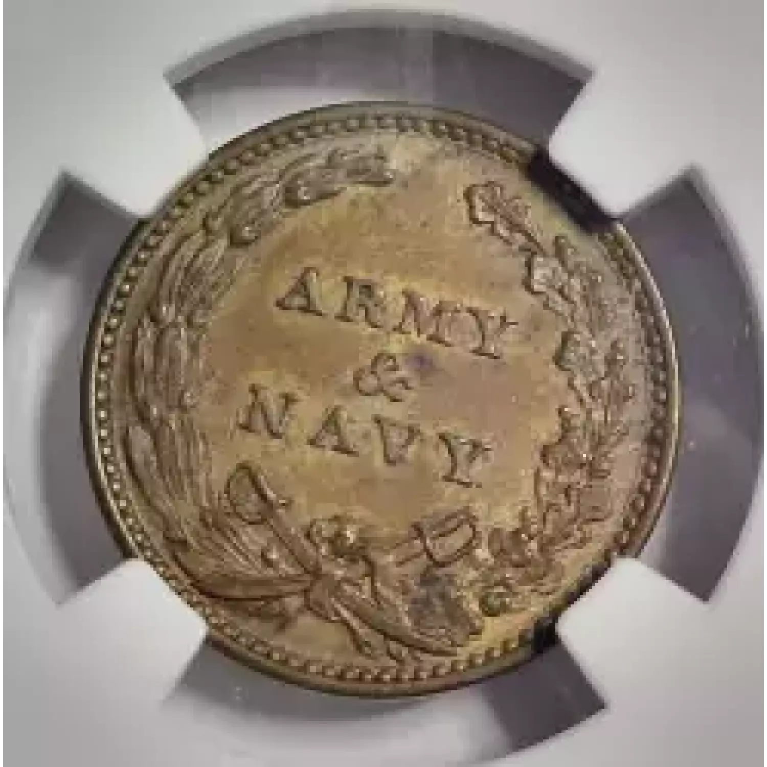 1863 Pvt Tokens - Civil War Tokens Copper or Brass NGC MS-63 BN F-13/ ...