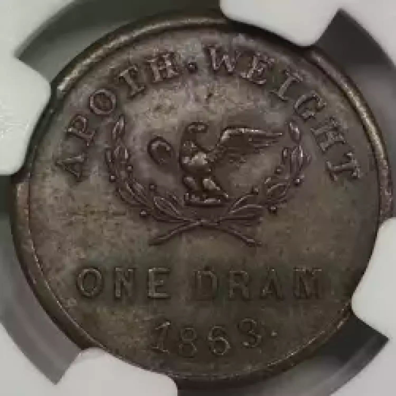 1863 New York Civil War Token NGC MS-63 BN F-630AG-1a JOHN P. GRUBER ...