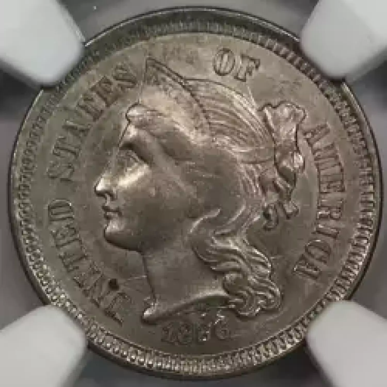 1866 Nickel Three Cent Piece (3CN) NGC MS-62 - Old Pueblo Coin