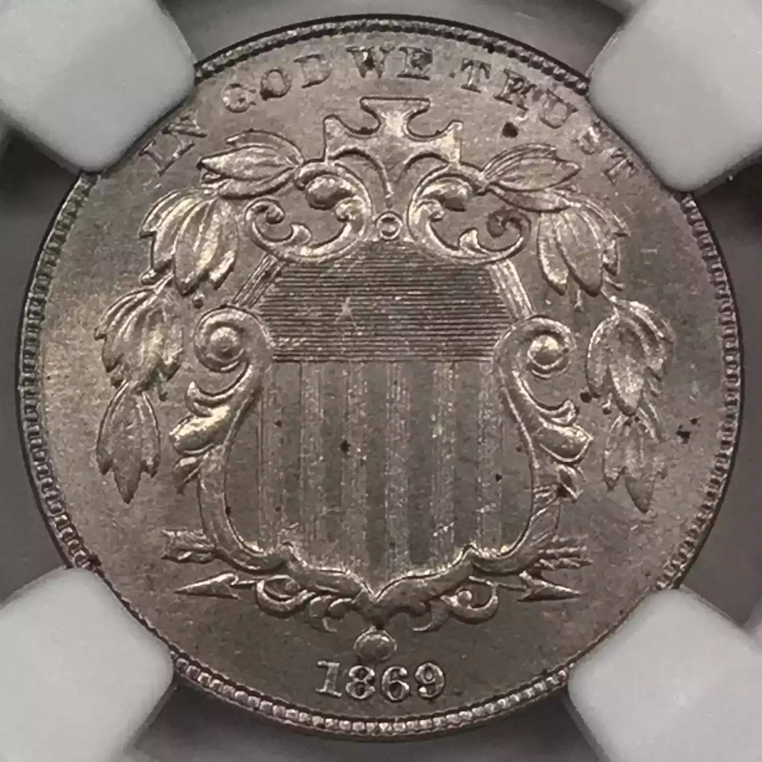 1869 Shield Nickel NGC MS-64 - Old Pueblo Coin
