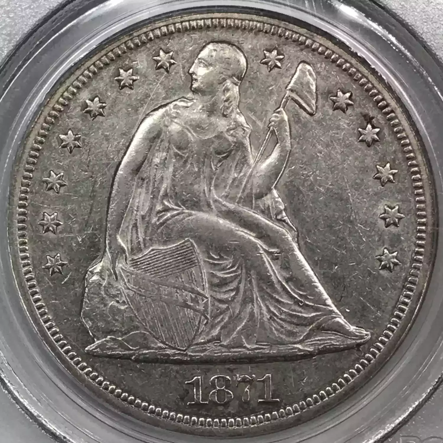 1871 Seated Liberty Silver Dollar PCGS XF-45 - Old Pueblo Coin