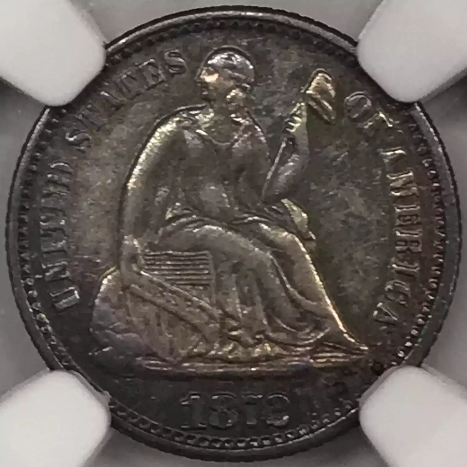 1872 Seated Liberty Half Dime NGC MS-62 - Old Pueblo Coin