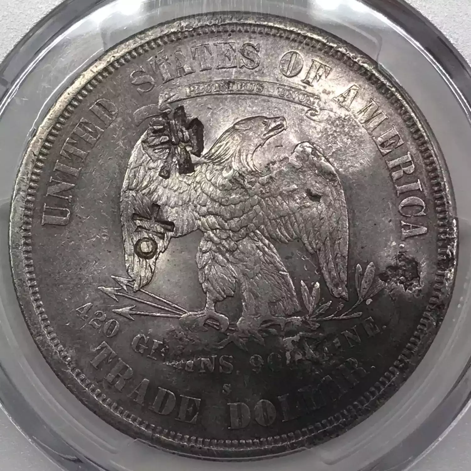 1874-S Trade Silver Dollar PCGS XF-40 Chopmarked - Old Pueblo Coin