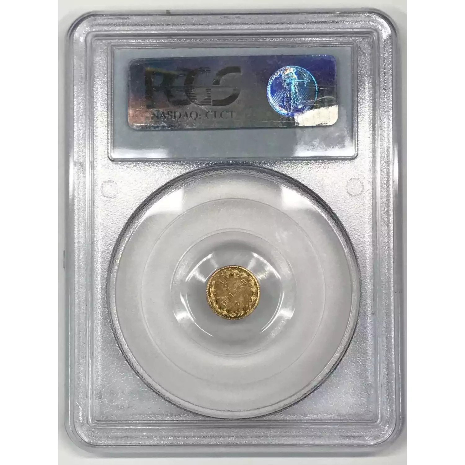 1875 Indian Head Round California Fractional Gold 1/4 Dollar PCGS MS-62 ...