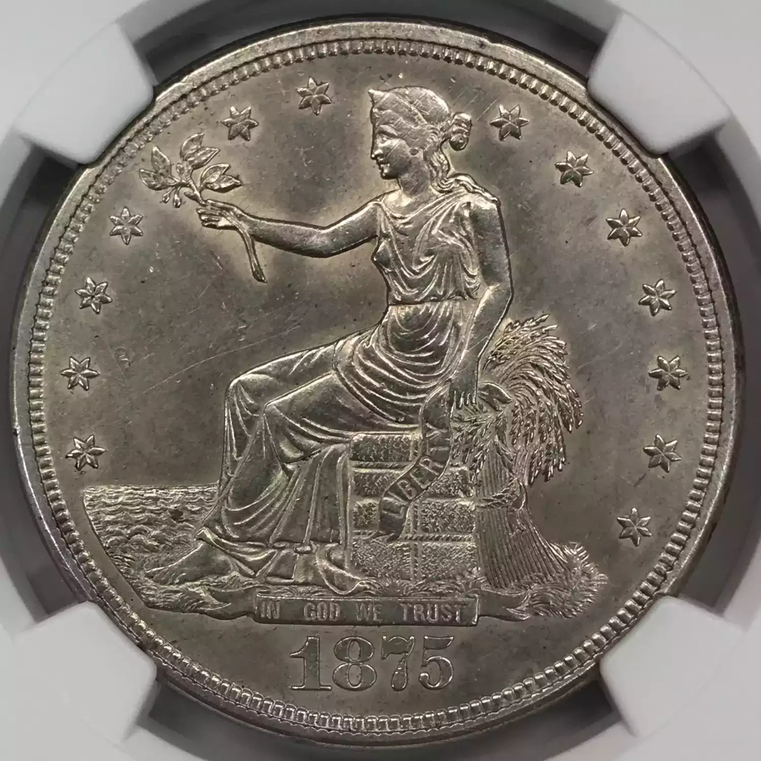 1875-S Trade Silver Dollar NGC MS-62 - Old Pueblo Coin