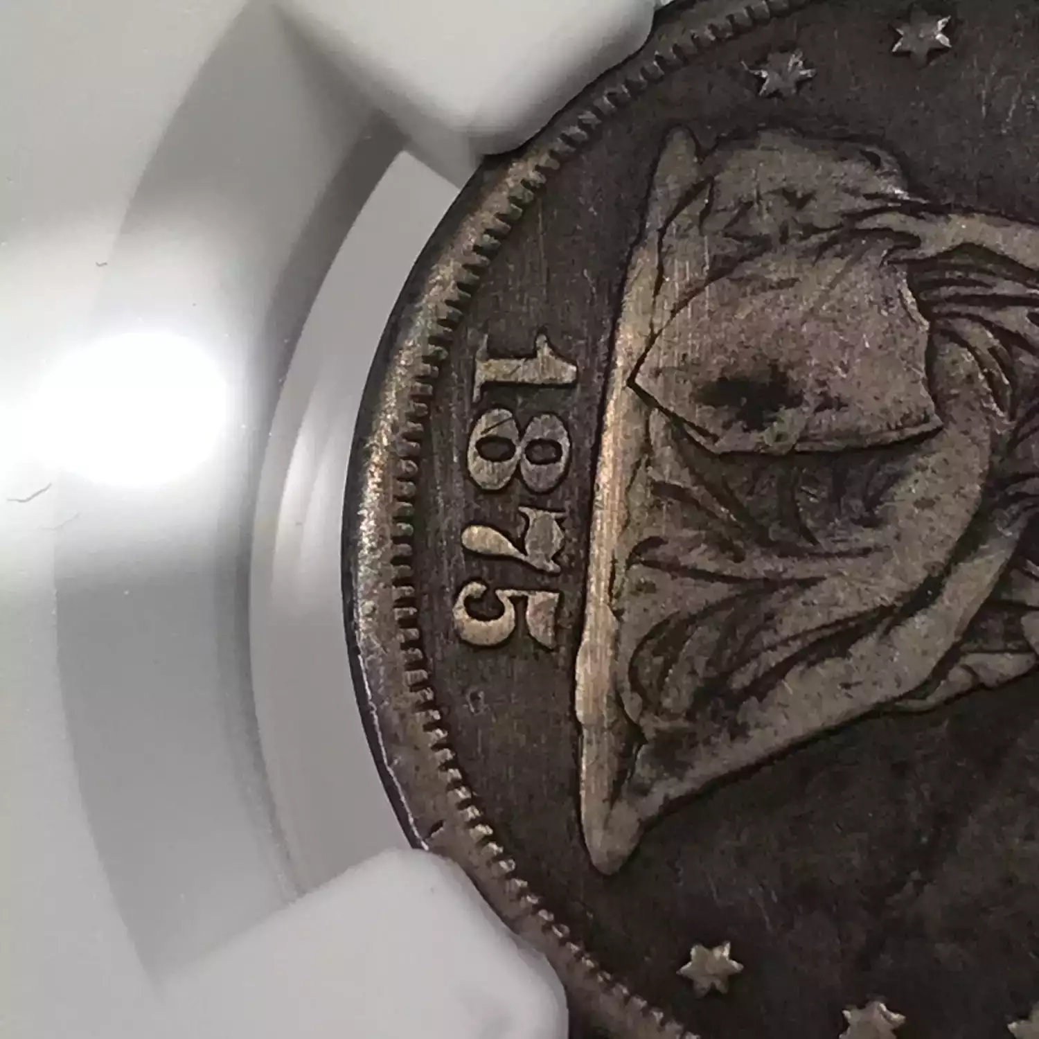 1875-CC Seated Liberty Twenty Cent Piece (20c) NGC F Details - Old ...
