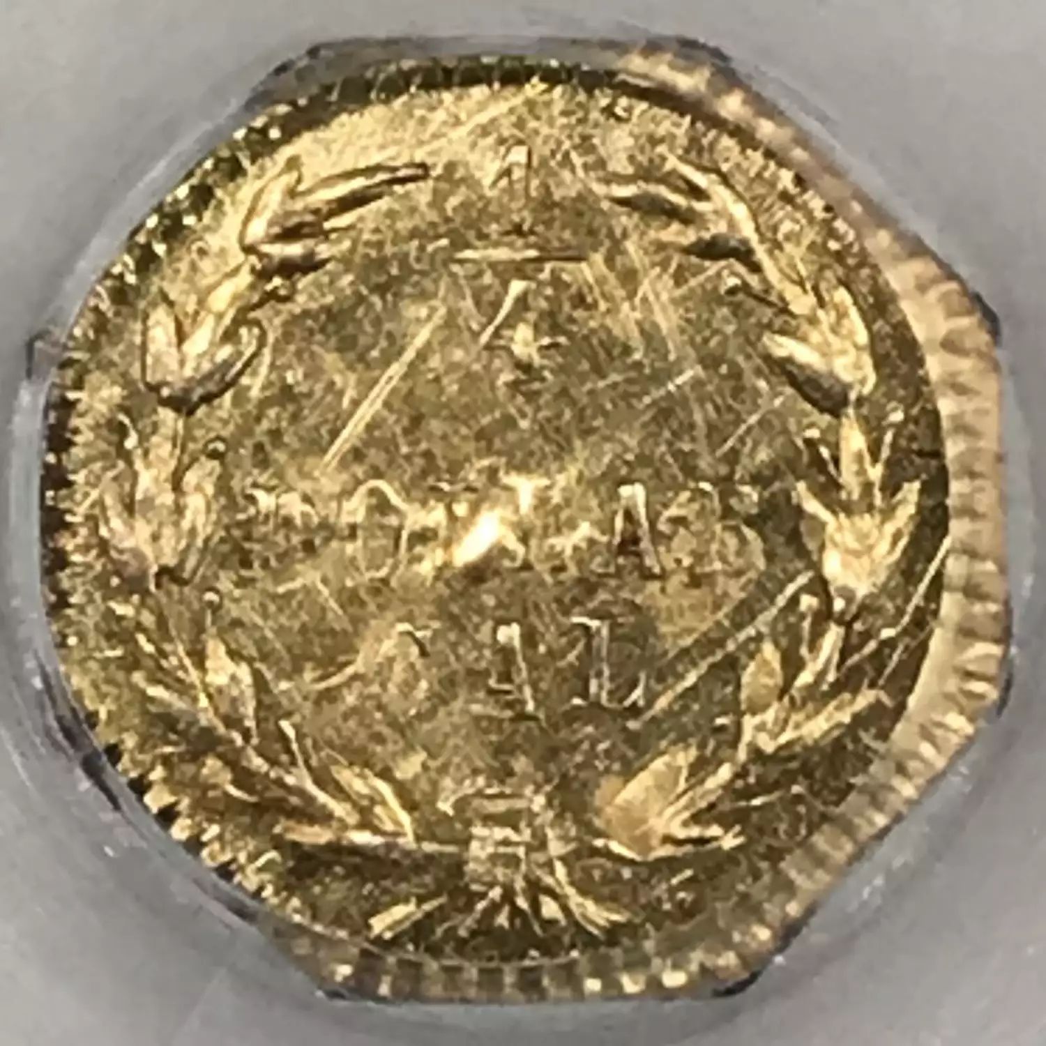 1875 Indian Head Octagonal California Fractional Gold 1/4 Dollar NGC MS ...